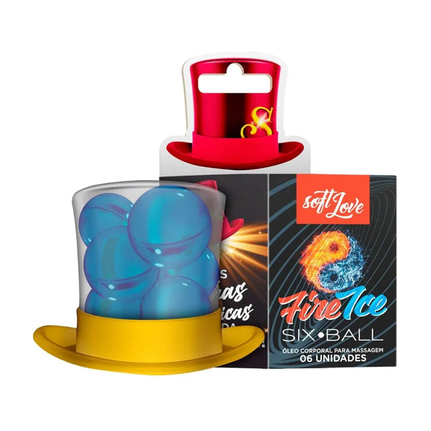 Six Ball Bolinha Funcional Fire Ice Soft Love