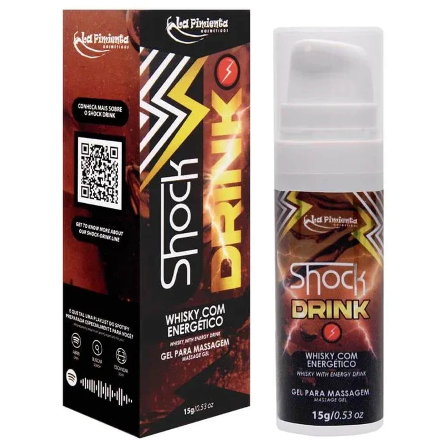 Gel Shock Drink Whisky Com Energético La Pimienta