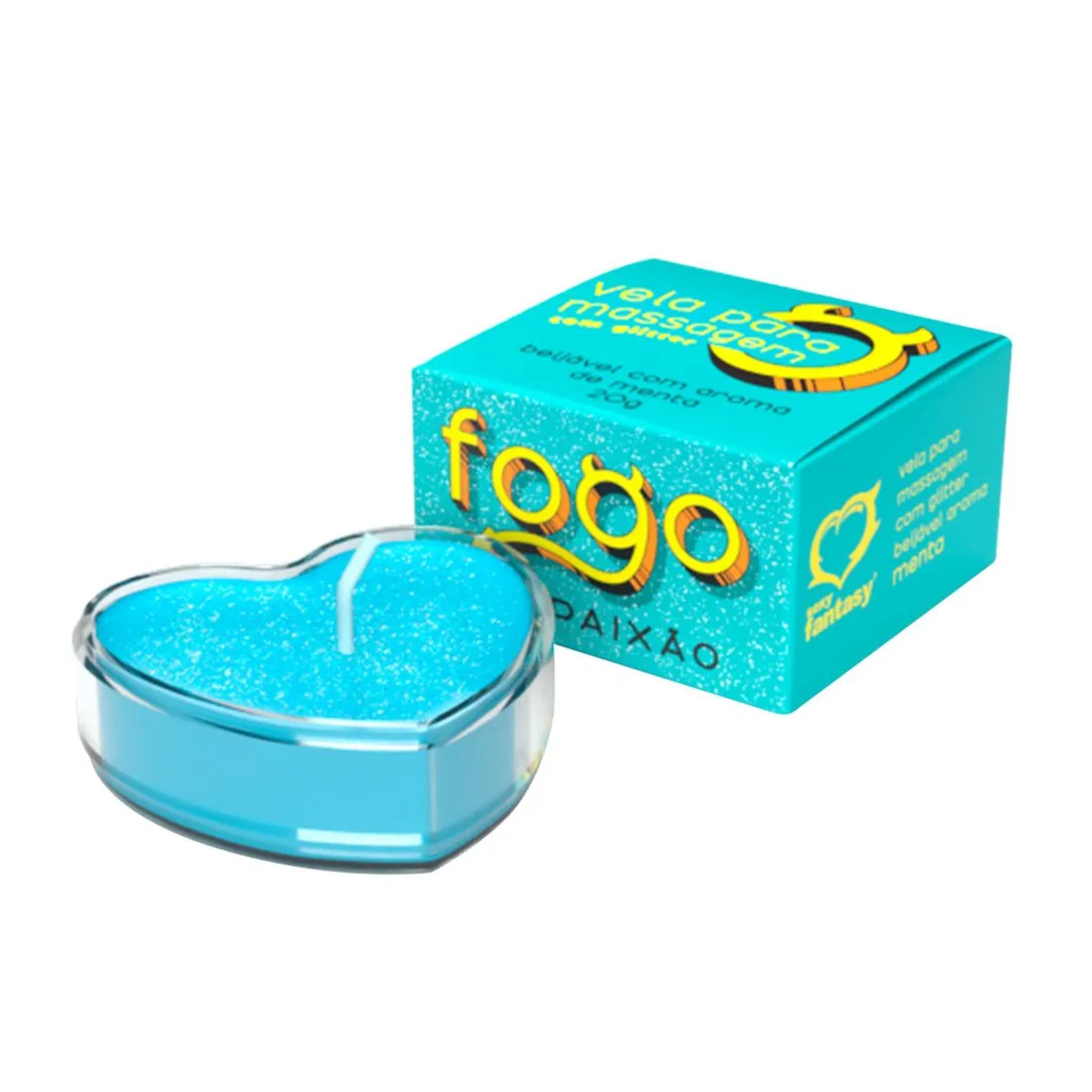 Vela Fogo Da Paixão Glitter - Menta Sexy Fantasy